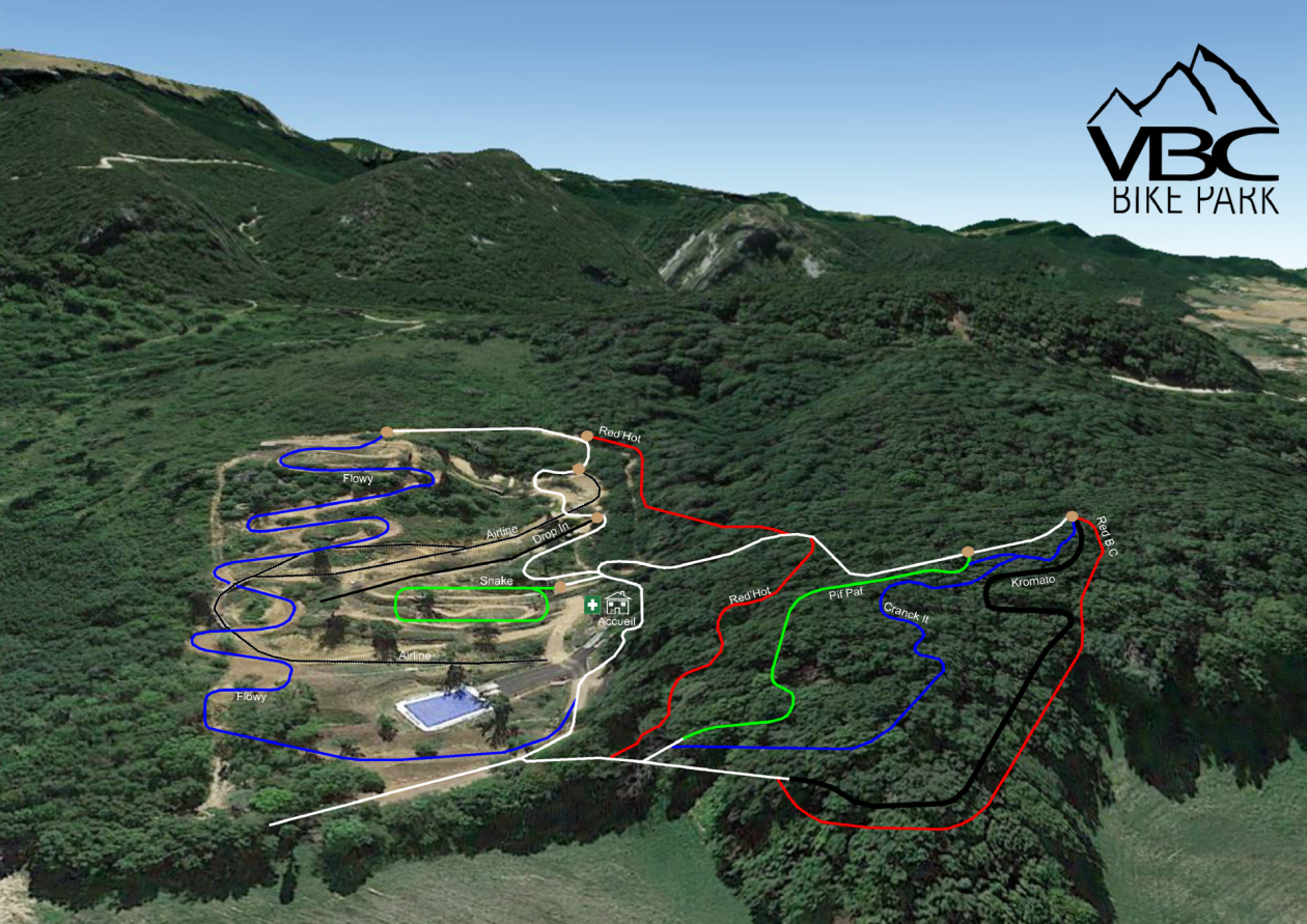 Plan des pistes - VBC Bike Park